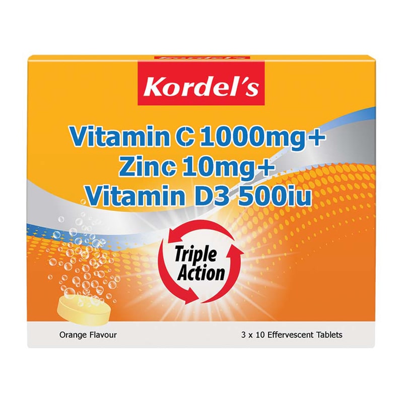 Vitamin C Triple Action Effervescent Orange Flavour Vitamin C Triple Action Effervescent Orange Flavour
